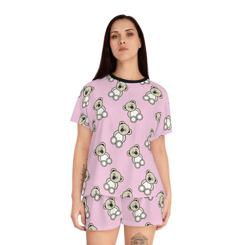 Cute Bears Pajama Set, Women's Sleepwear, Short PJ Set, Matching Pajam ...